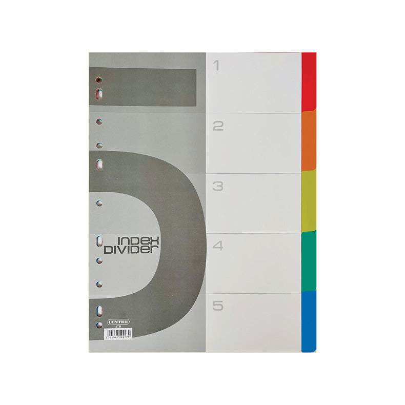Centre Pp Index Dividers 5-colour – Popular Book Company Pte Ltd