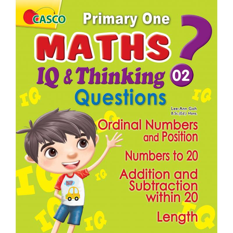 Primary 1 Maths IQ & Thinking Questions 02 – Popular Book Company Pte Ltd