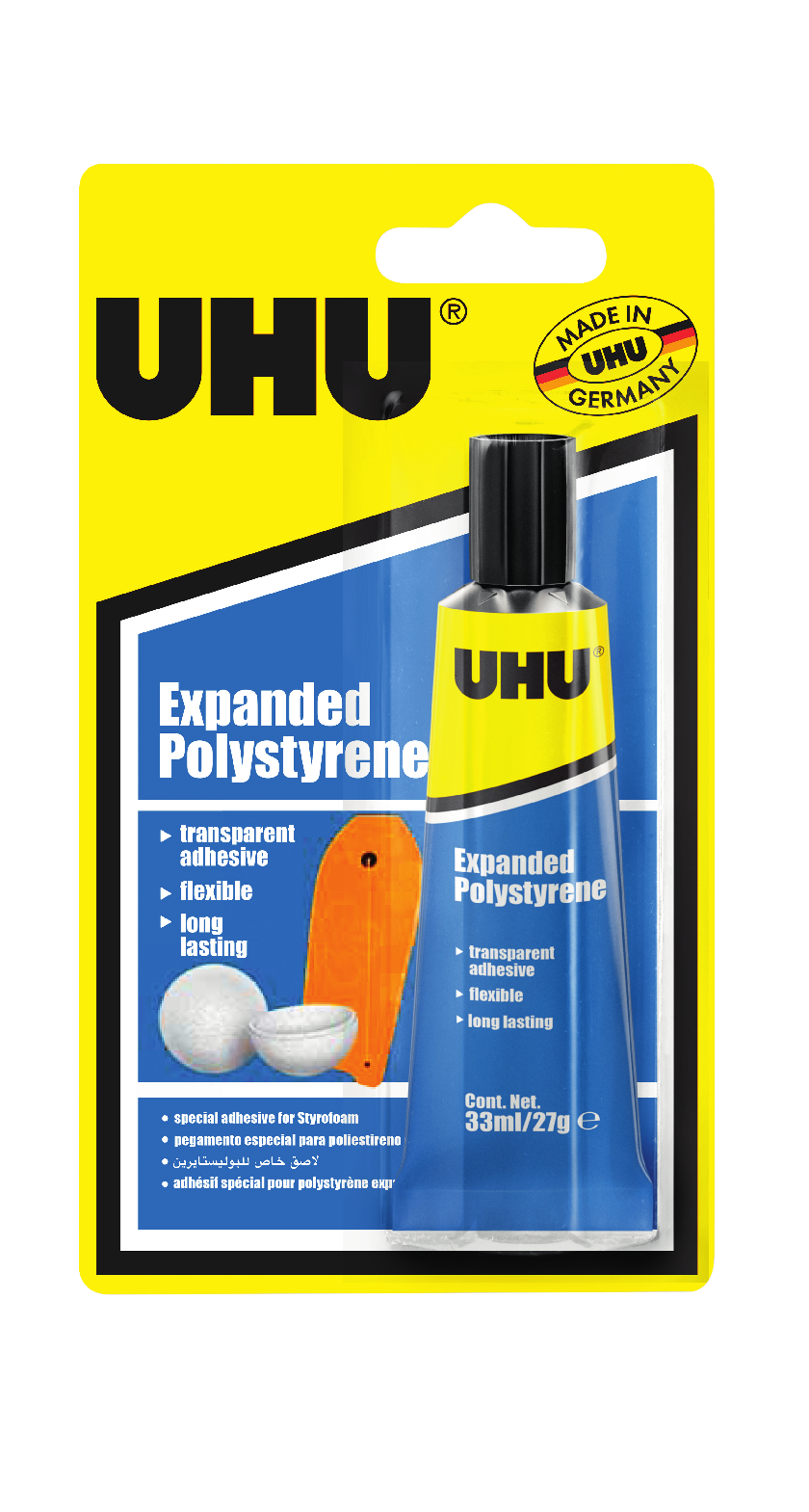 UHU Expanded Polystyrene 33ml-37590 – Popular Book Company Pte Ltd