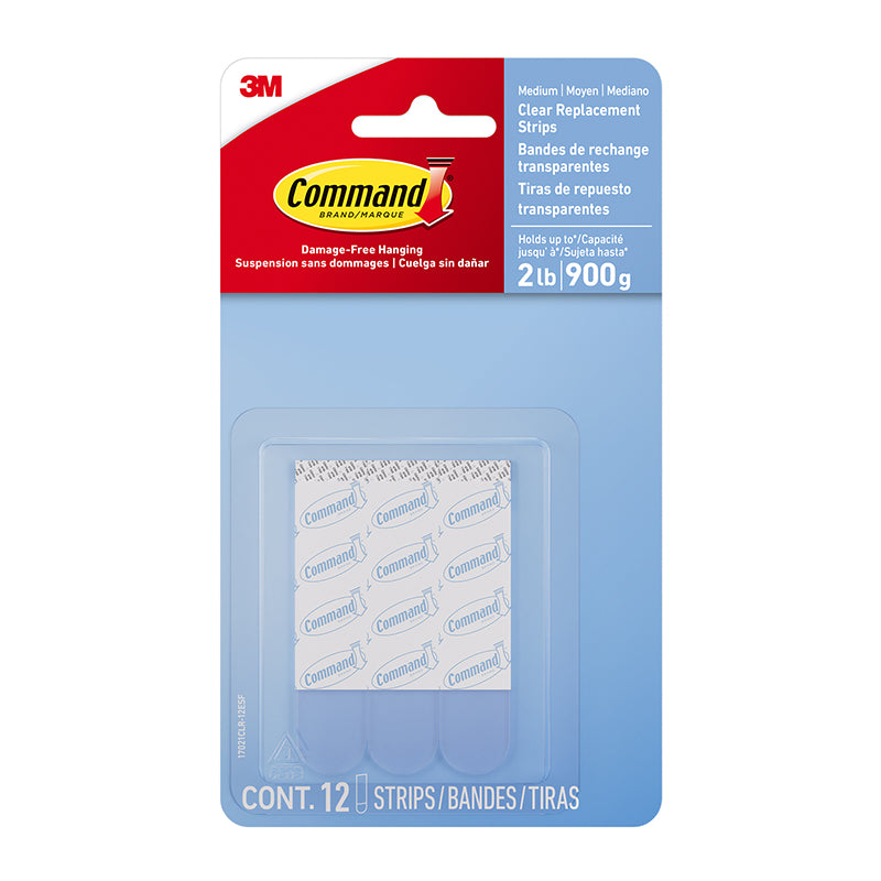 3m Command Clear Medium Refill Strips, 17021clr-12esf – Popular Book Company Pte Ltd