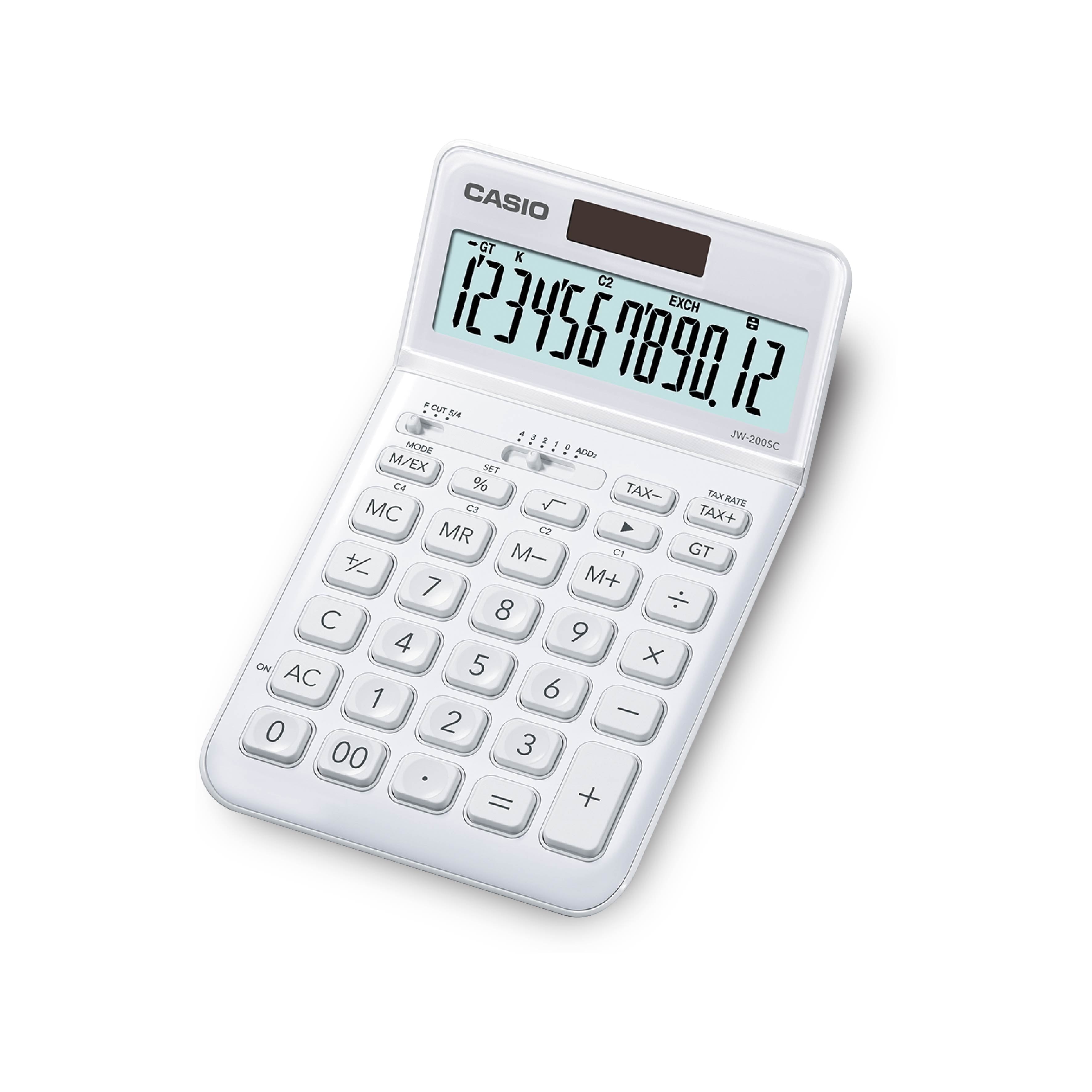CASIO CALCULATOR - 12Digits Compact Desk Stylish Calculator With Tilt ...